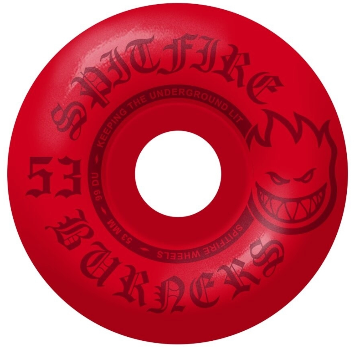 spitfire formula 4 burner red 53 millimeters – Crooks Skateshop