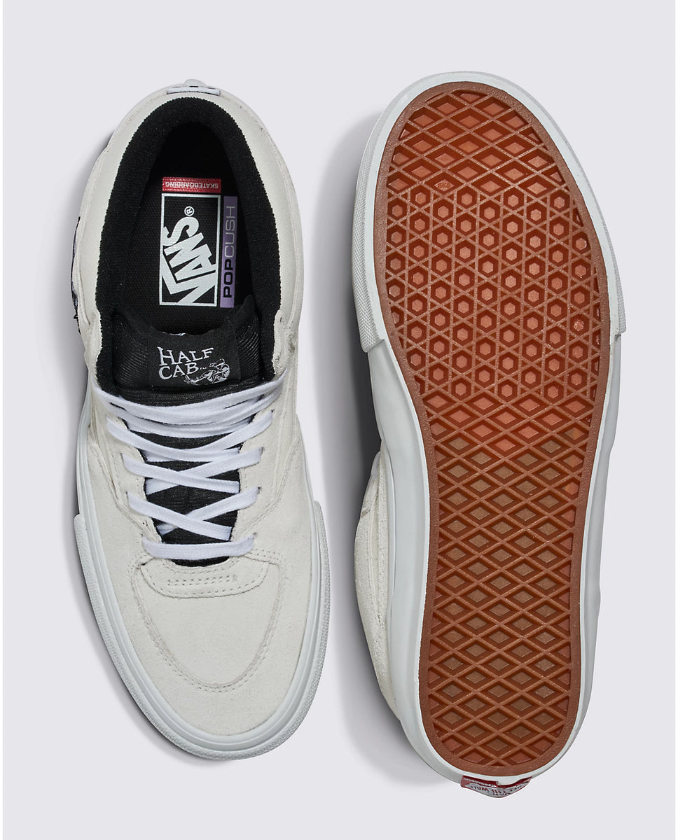 VANS SKATE HALF CAB WHITE/BLACK – Crooks Skateshop